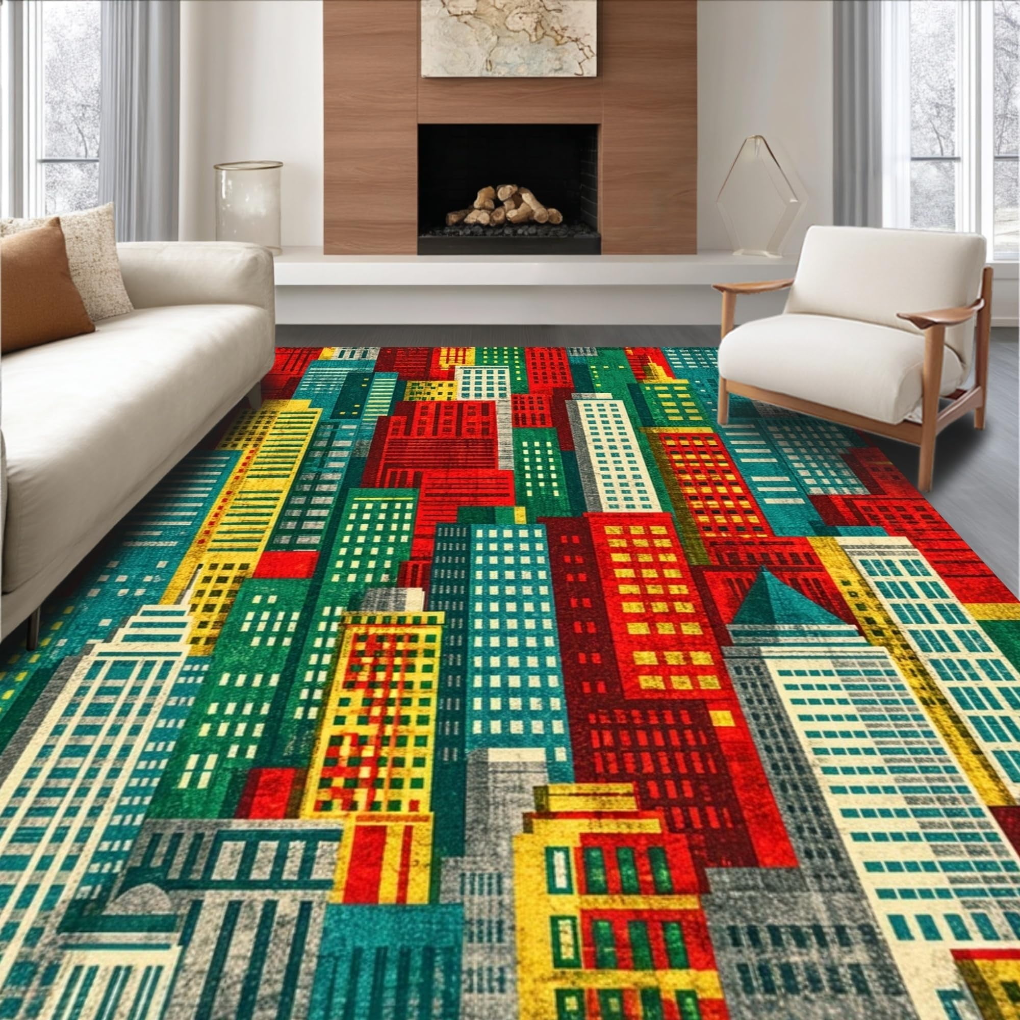 Ultra Soft Area Rug 2x3, Non Slip, Stain Resistant, Washable Area Rugs ...