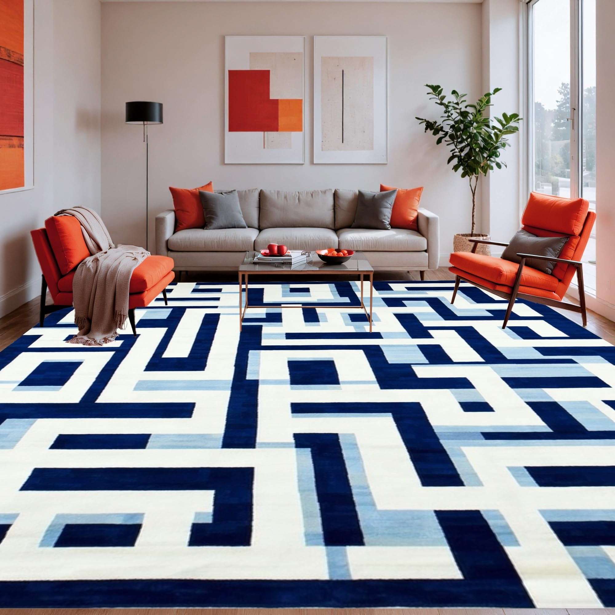 Ultra Soft Area Rug 2x3, Non Slip, Stain Resistant, Washable Area Rugs ...
