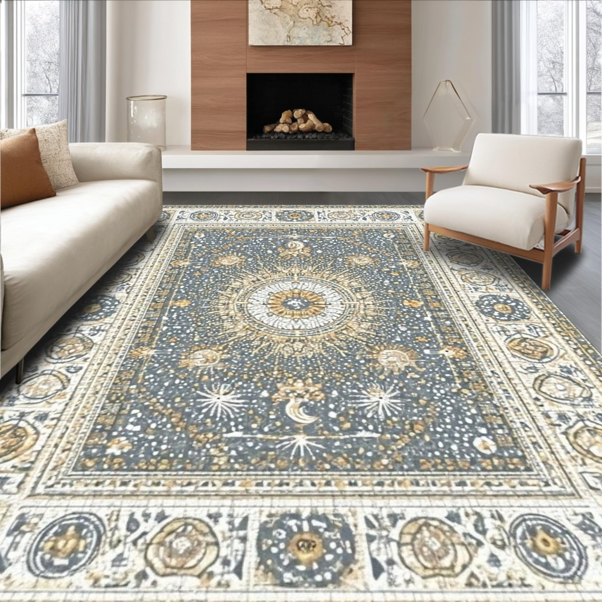 Ultra Soft Area Rug 2x3, Non Slip, Stain Resistant, Washable Area Rugs ...