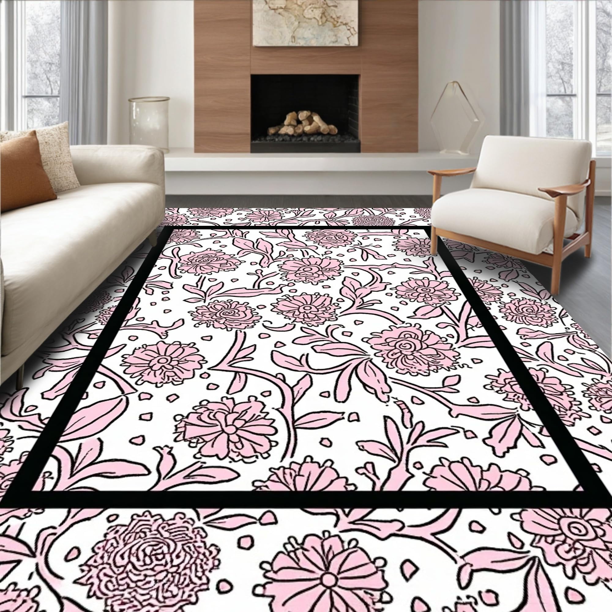 Ultra Soft Area Rug 2x3, Non Slip, Stain Resistant, Washable Area Rugs ...