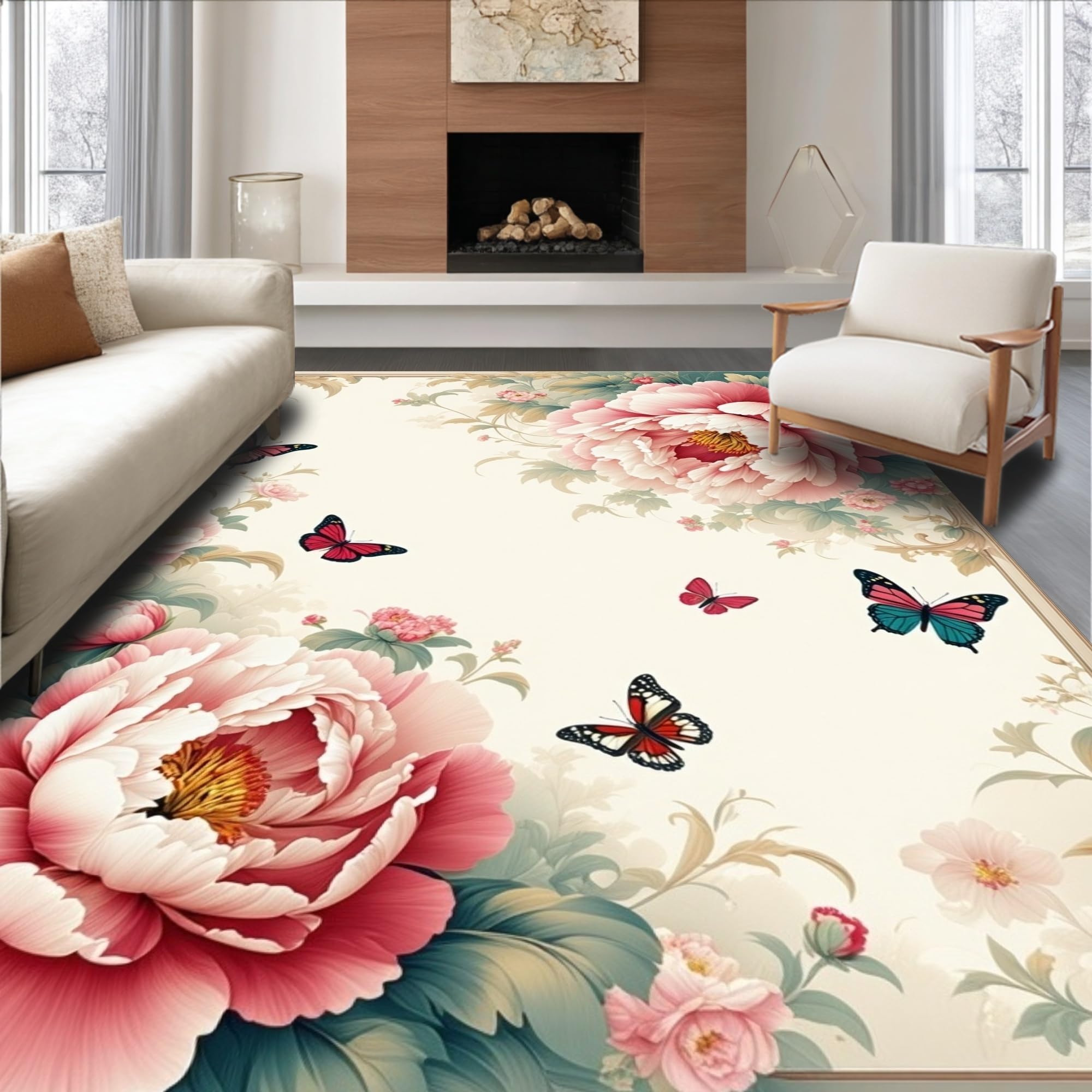 Ultra Soft Area Rug 2x3, Non Slip, Stain Resistant, Washable Area Rugs ...