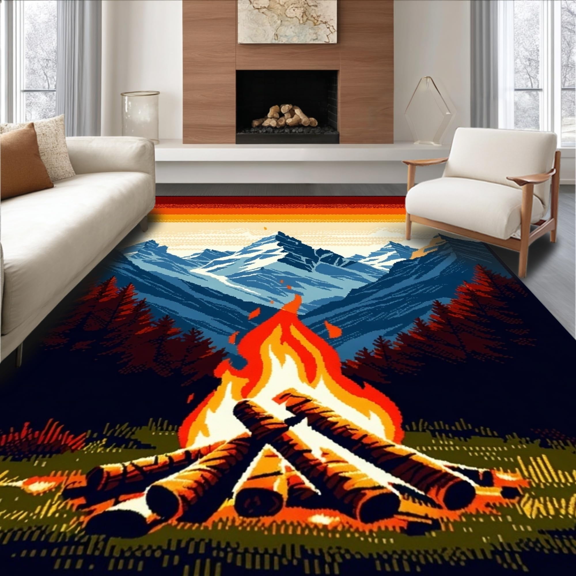 Ultra Soft Area Rug 3x5, Non Slip, Stain Resistant, Washable Area Rugs ...