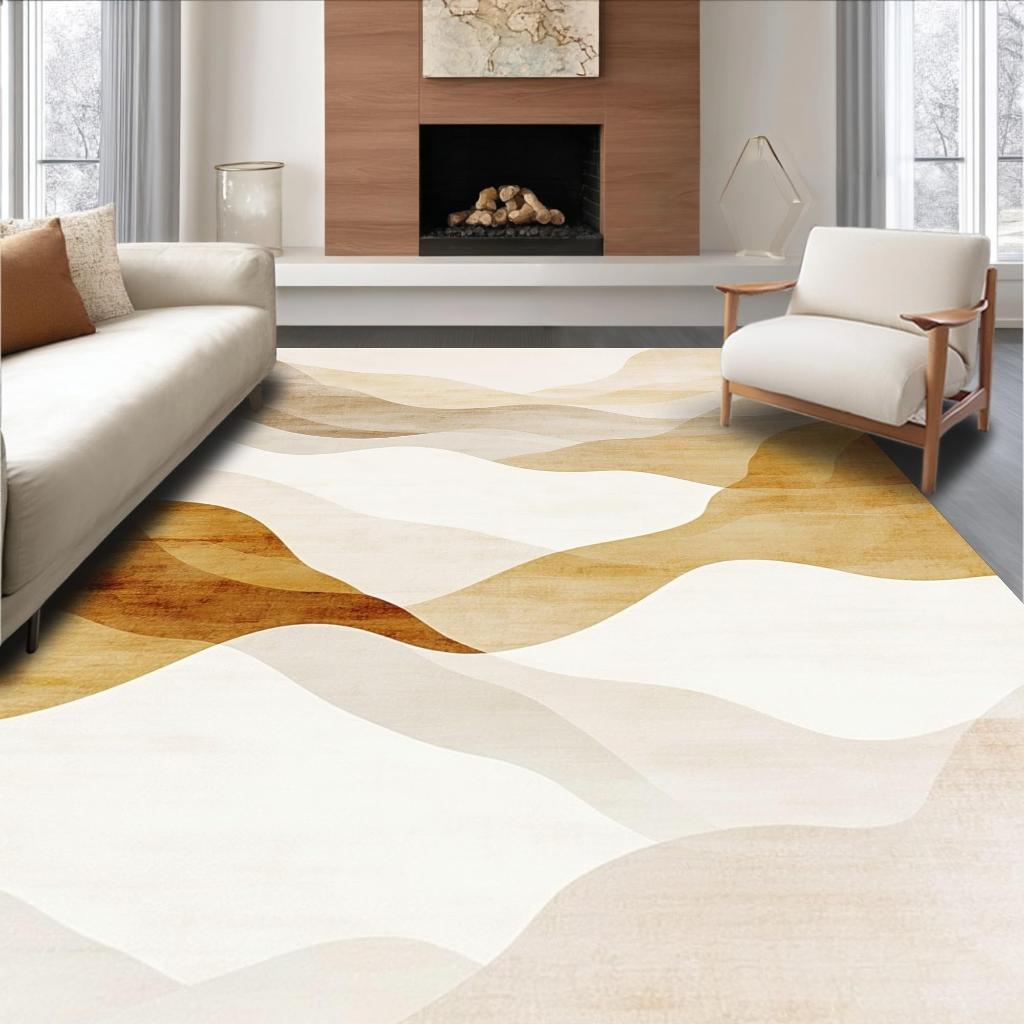 Ultra Soft Area Rug 3x5, Non Slip, Stain Resistant, Washable Area Rugs ...