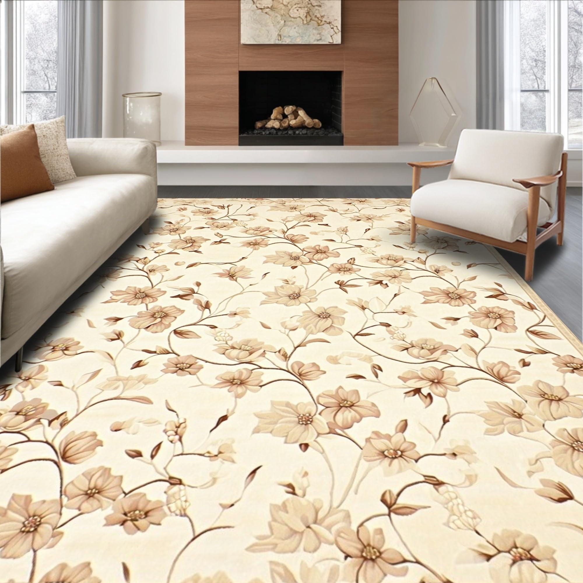 Ultra Soft Area Rug 3x5, Non Slip, Stain Resistant, Washable Area Rugs ...
