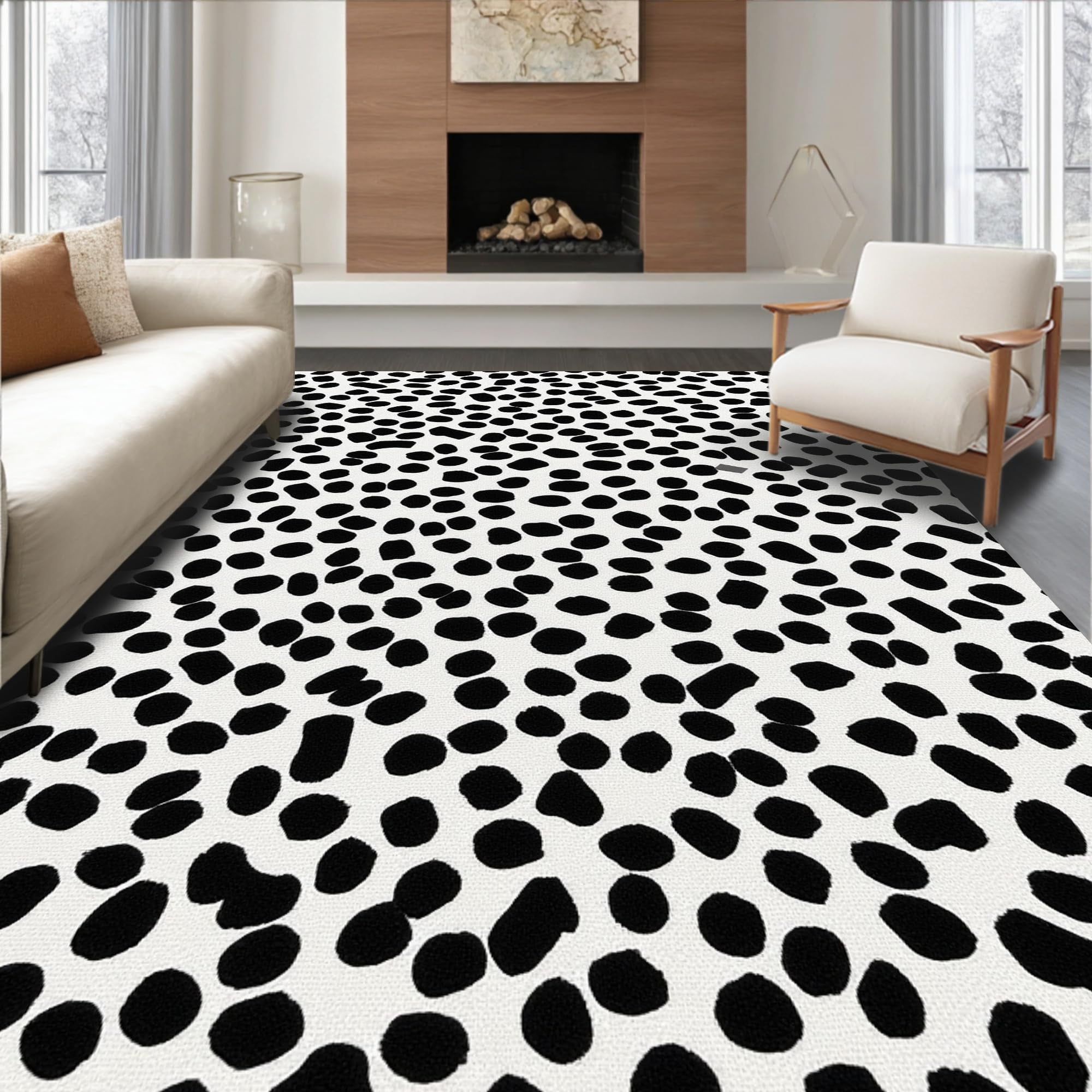 Ultra Soft Area Rug 4x6, Non Slip, Stain Resistant, Washable Area Rugs ...