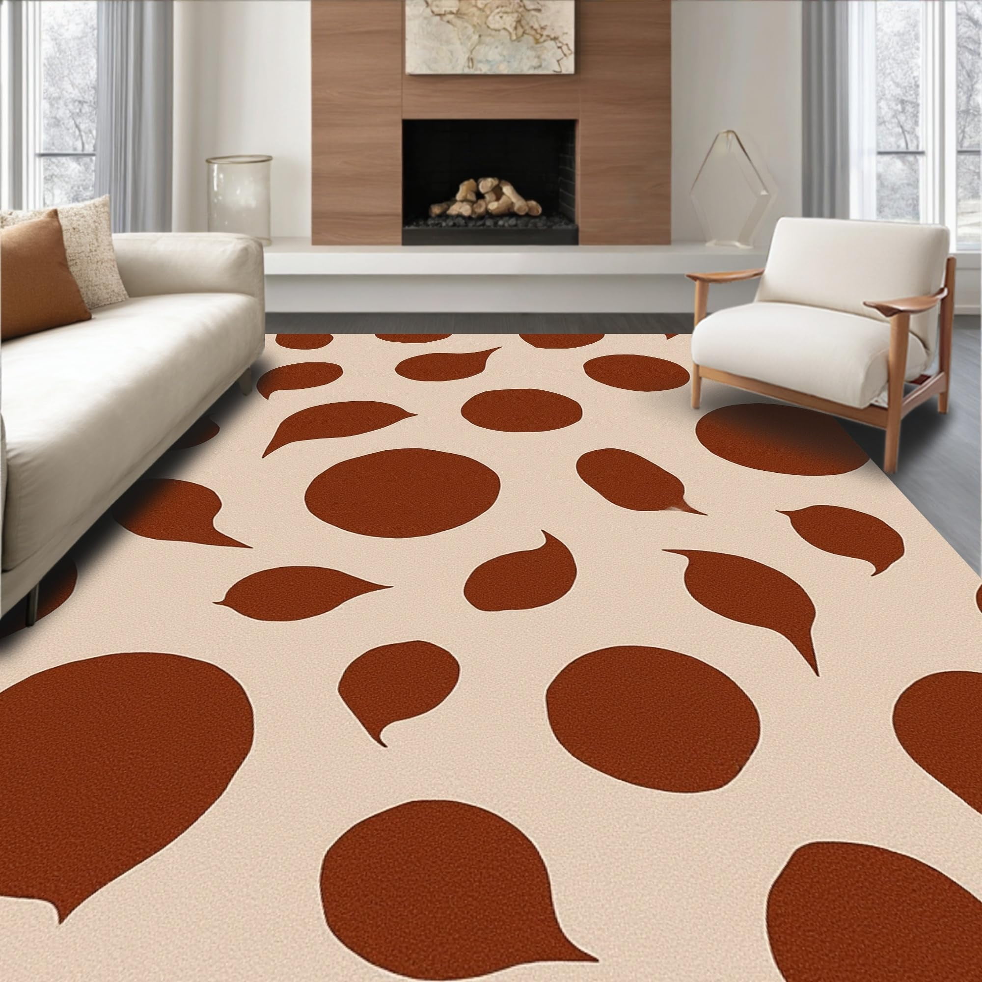 Ultra Soft Area Rug 8x8, Non Slip, Stain Resistant, Washable Area Rugs ...
