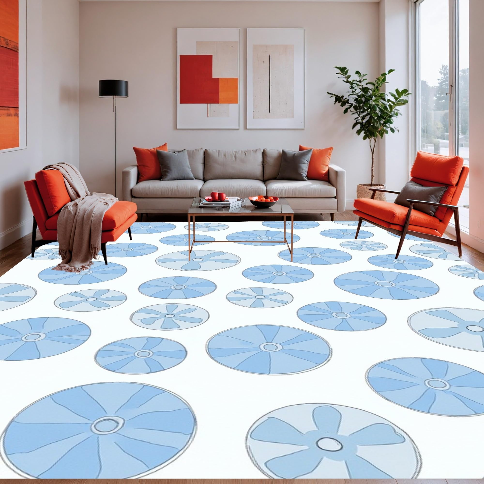 Ultra Soft Area Rug, Bold Safari Chic Print Featuring Layered Panther ...