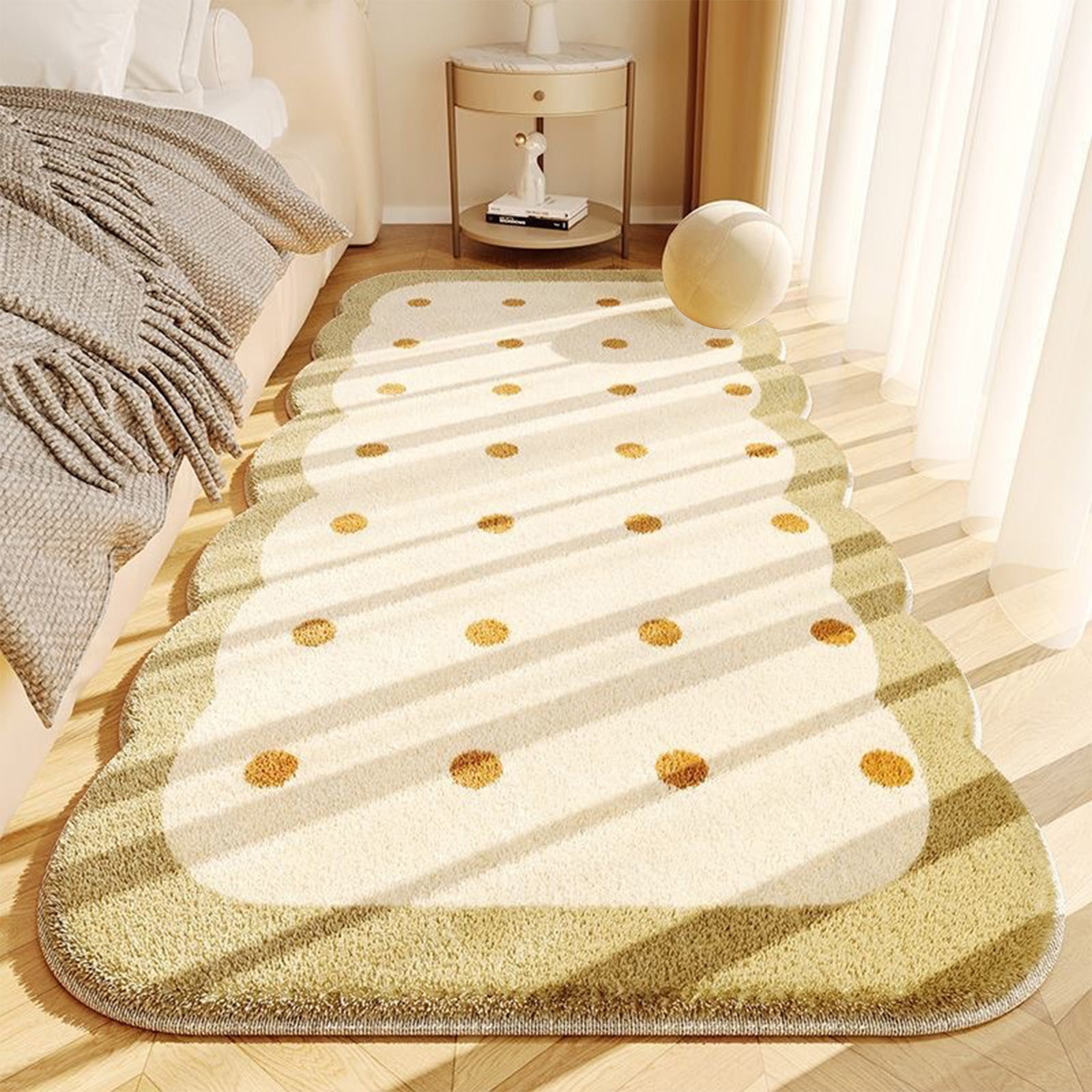 Ultra Soft Bedroom Rugs Irregular Shape Cute Area Rugs for Bedroom ...