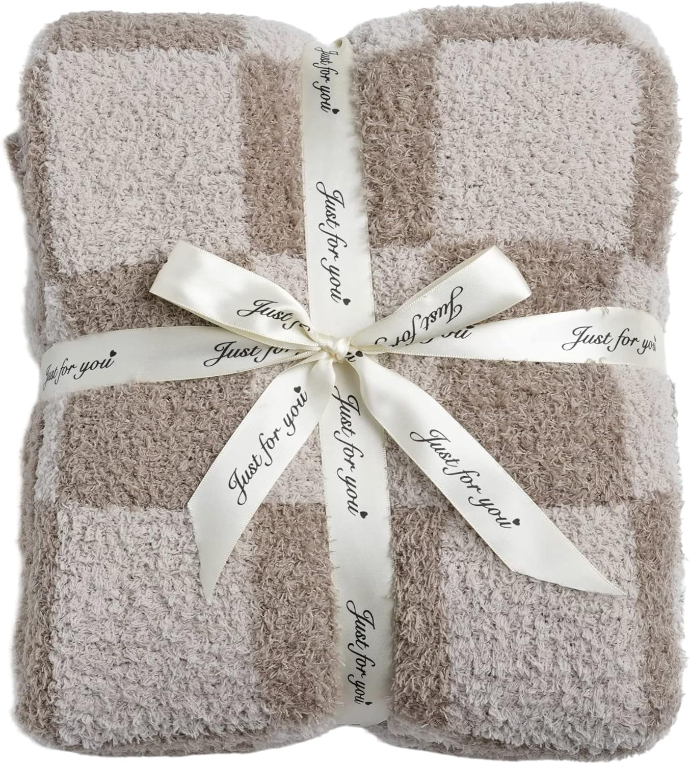 Soft Checkered Blanket Cozy Buffalo Check Throw Fluffy Knitted ...