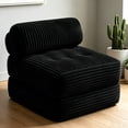 Ultra-Soft Corduroy Convertible Sofa Bed, 3-in-1 Multi-Functional ...