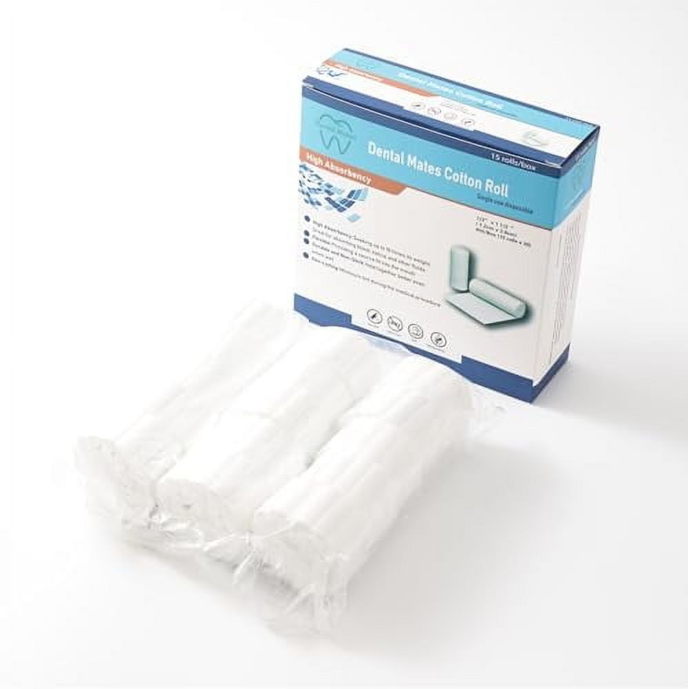 Ultra-Soft Dental Cotton Rolls Non-Sterile, Highly Absorbent, Nose ...