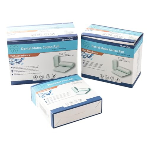 Ultra-Soft Dental Cotton Rolls Non-Sterile, Highly Absorbent, Nose ...