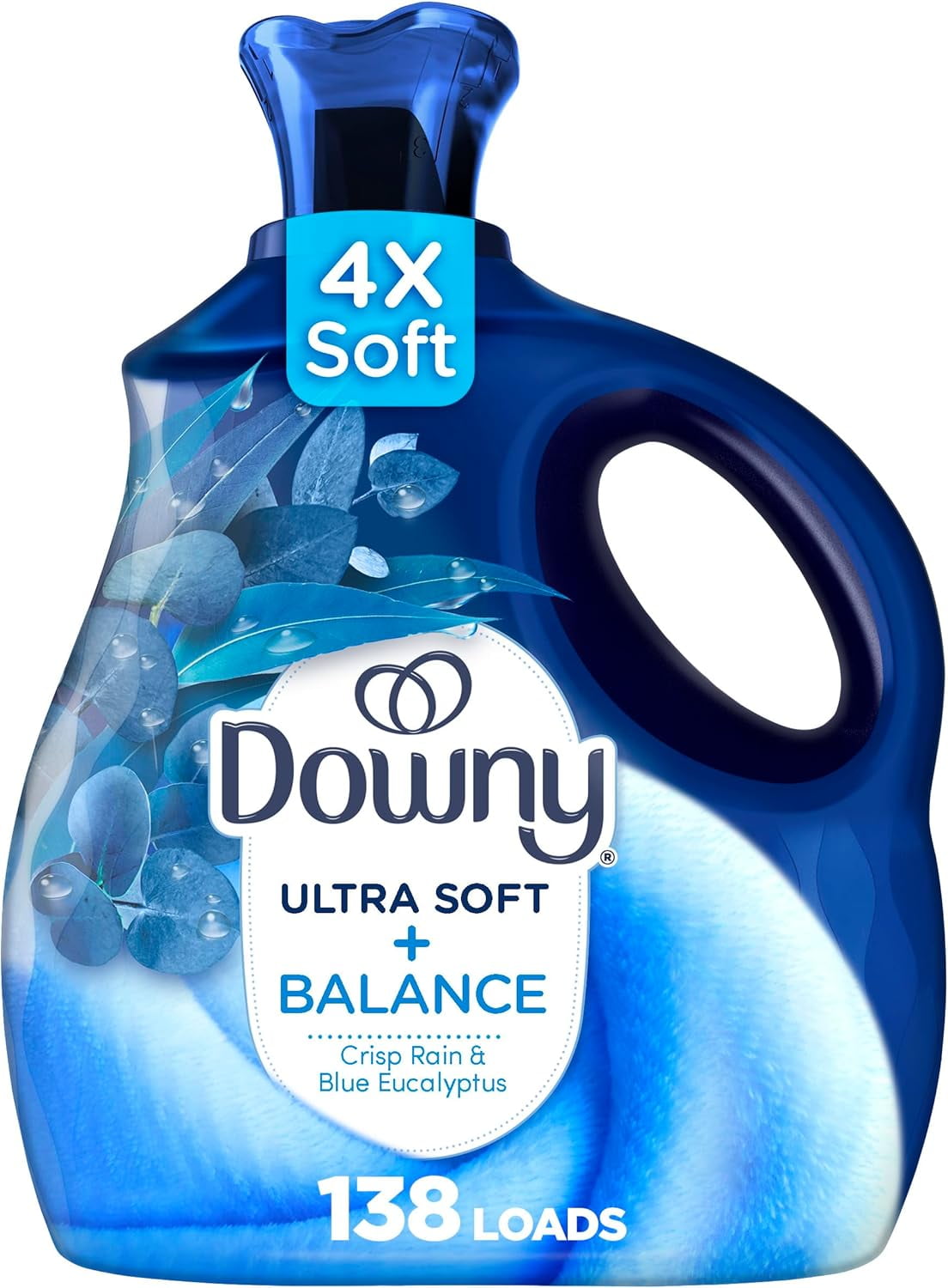 Ultra Soft Fabric Softener Liquid, Balance, Crisp Rain and Blue ...