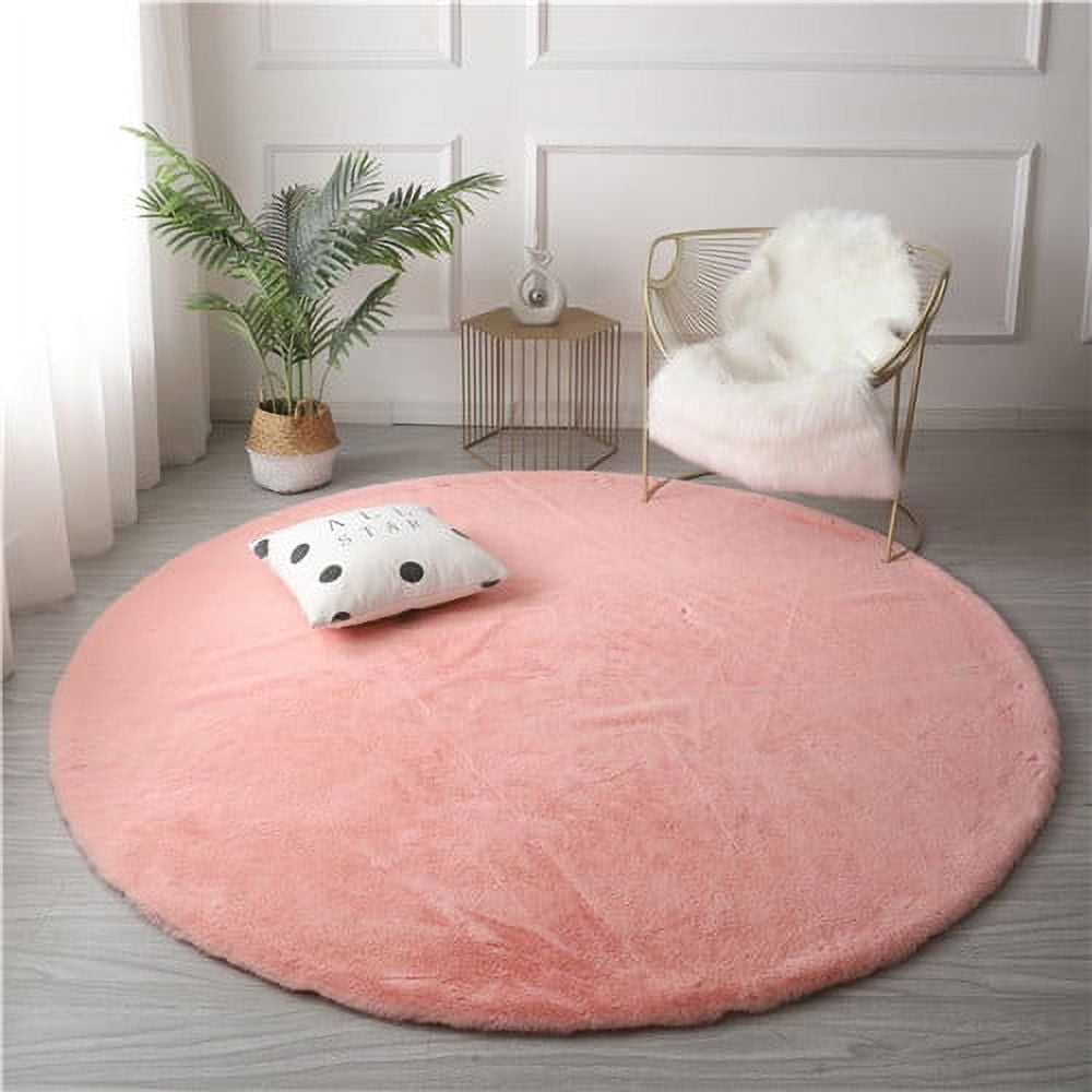 Ultra Soft Faux Rabbit Fur Area Rugs for Living Room Fuzzy Area Rug ...