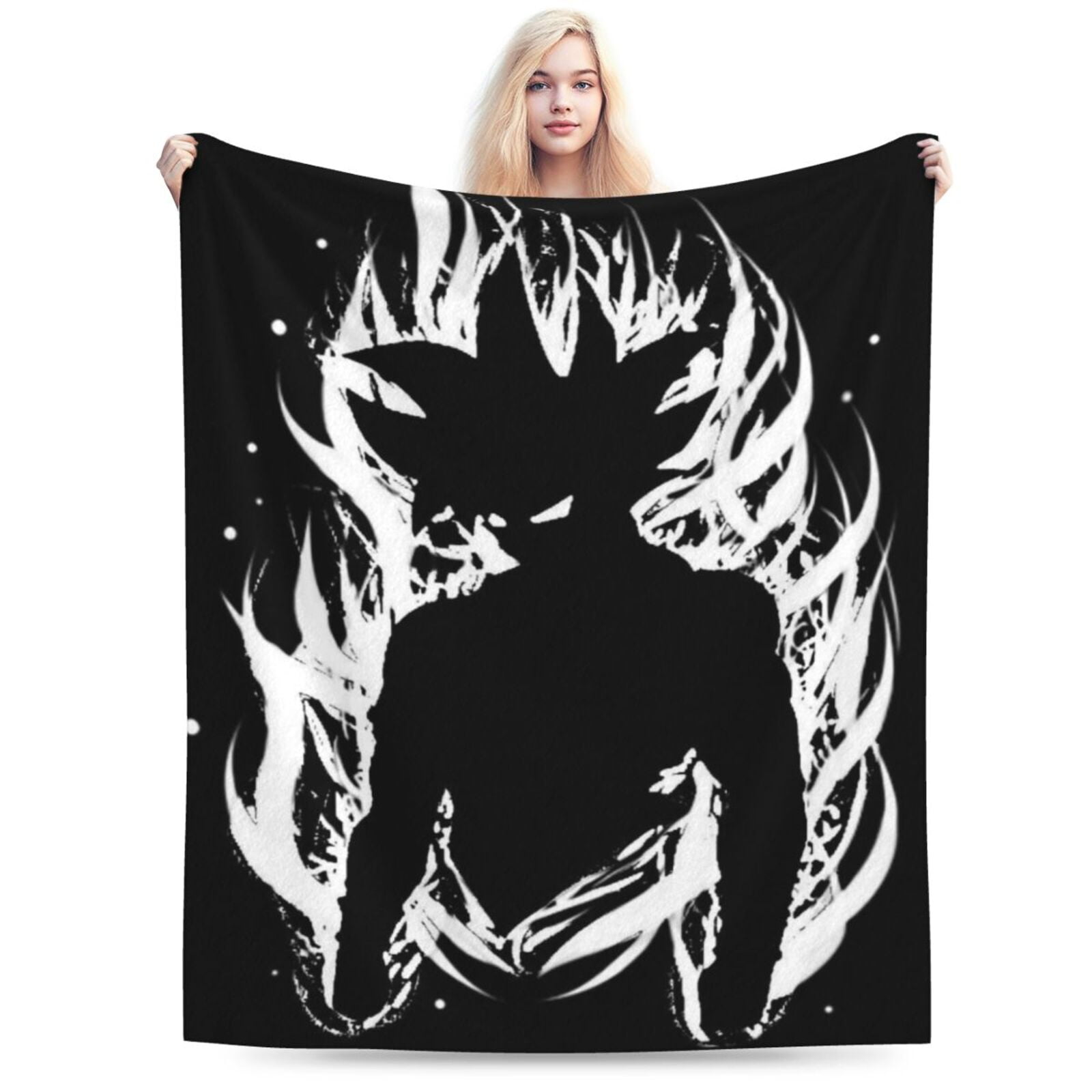 Ultra Soft Fleece Flannel DBZ Blankets Goku Cozy Warm Throws for Couch ...