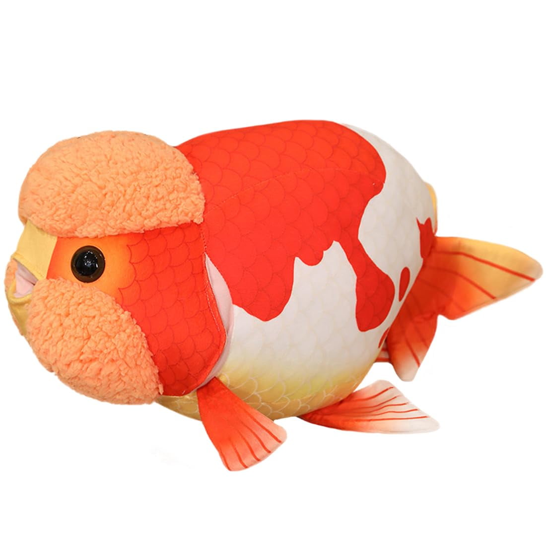 Ultra-Soft Goldfish Stuffed Pillow Chubby Bubble Fish Plush Toy ...