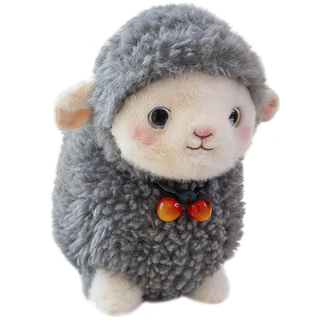 Ultra-Soft Gray Sheep Plush Toy Cuddle Sheep Stuffed Farm Animals ...