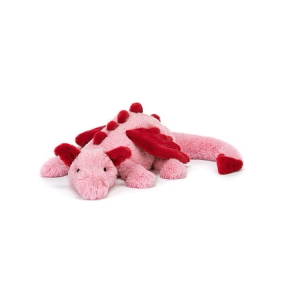 Ultra Soft Heart Dragon Plush Toy - Soft Pink Stuffed Animal, Ideal ...