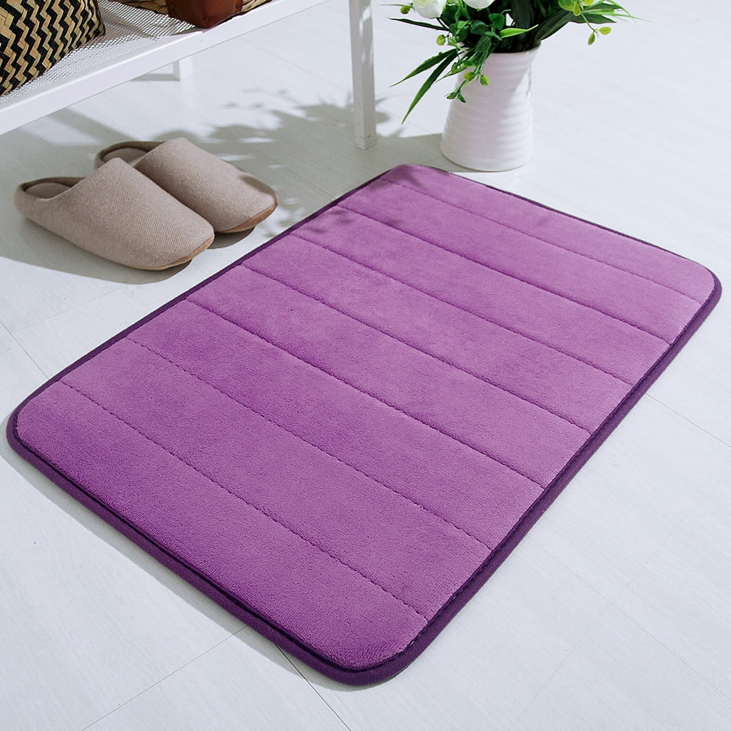 Ultra Soft Memory Foam Bath Mats - Non Slip Absorbent Bathroom Rugs ...