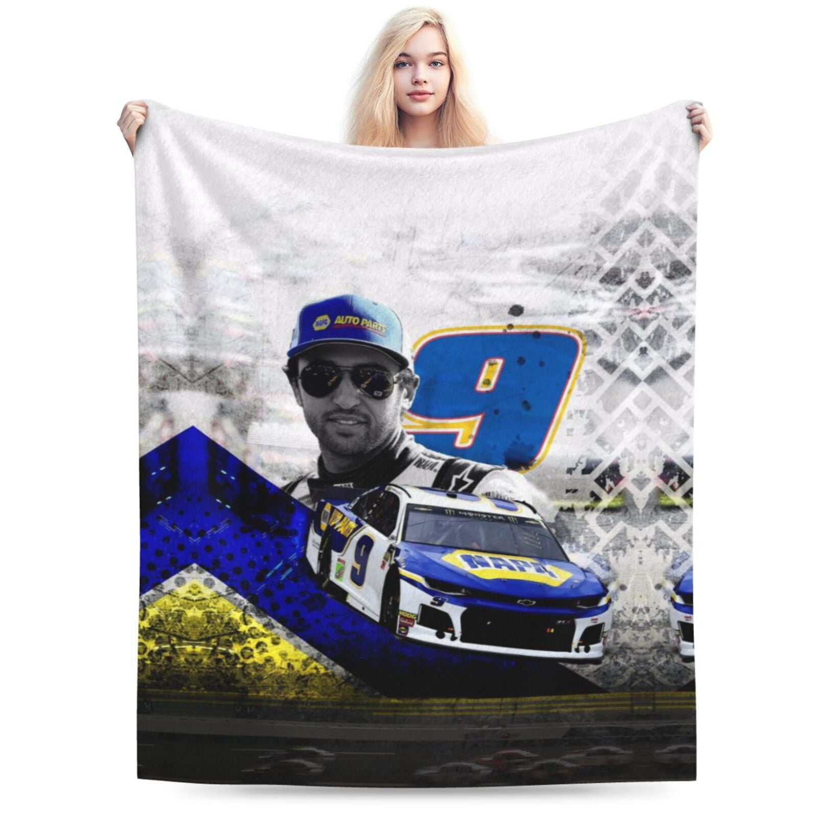 Ultra-Soft Micro Fleece Blanket Chase-Elliott-#9 Microfiber Blanket Luxury All Seasons Warm ...