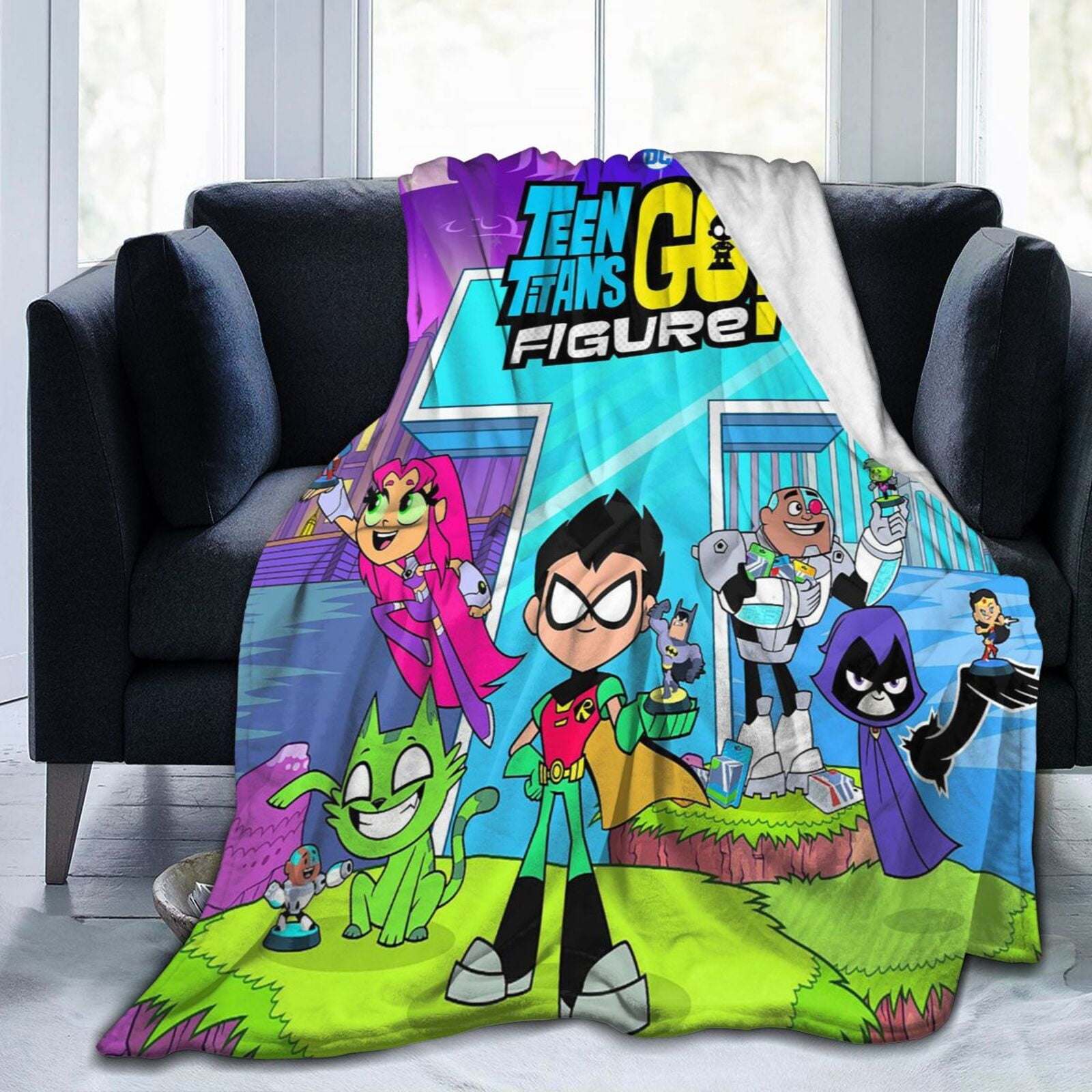 Ultra-Soft Micro Fleece Blanket Teen Titans Go Blanket Throw Fluffy ...