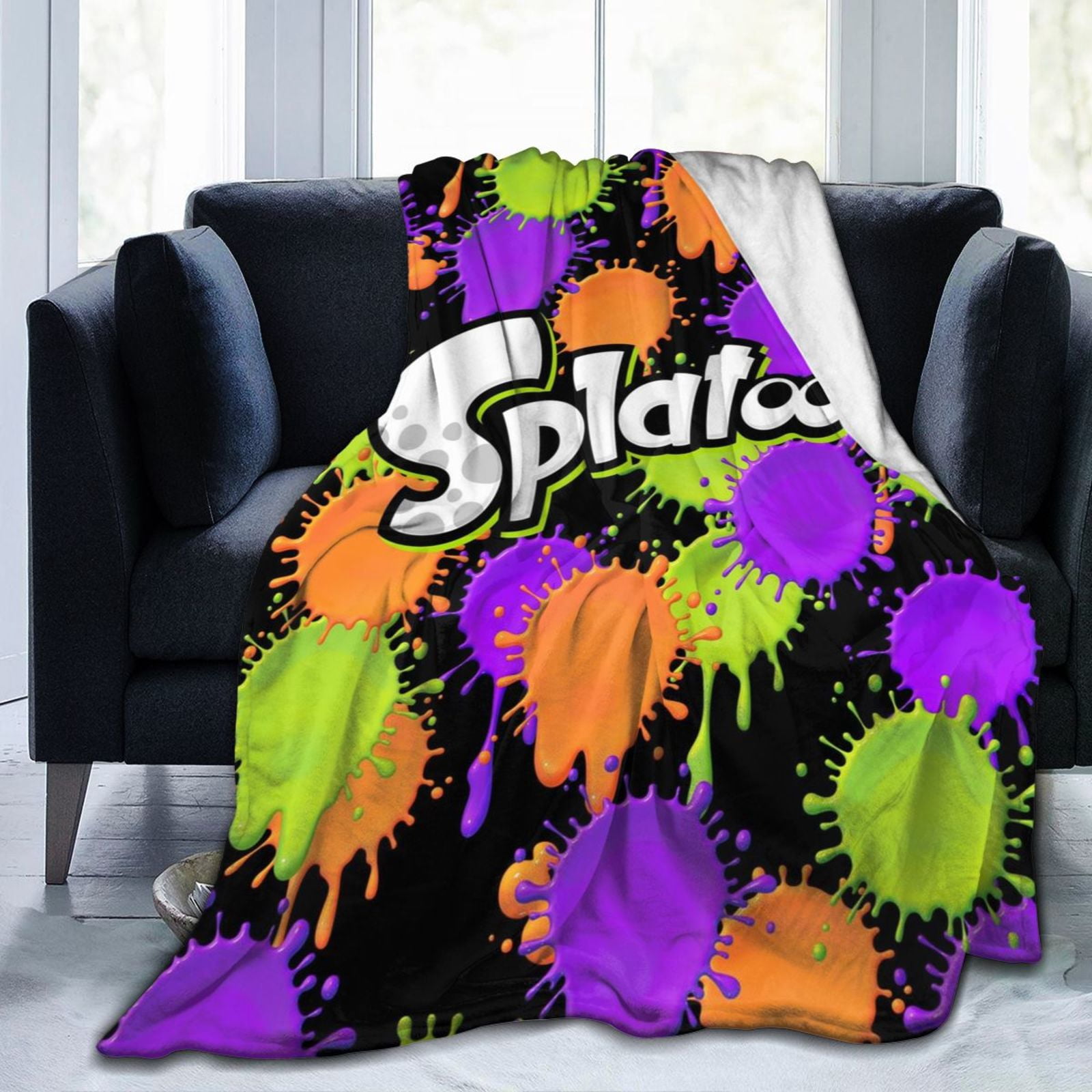 Ultra-Soft Micro Fleece Warm Splatoon Blanket Throw Fluffy Fleece ...