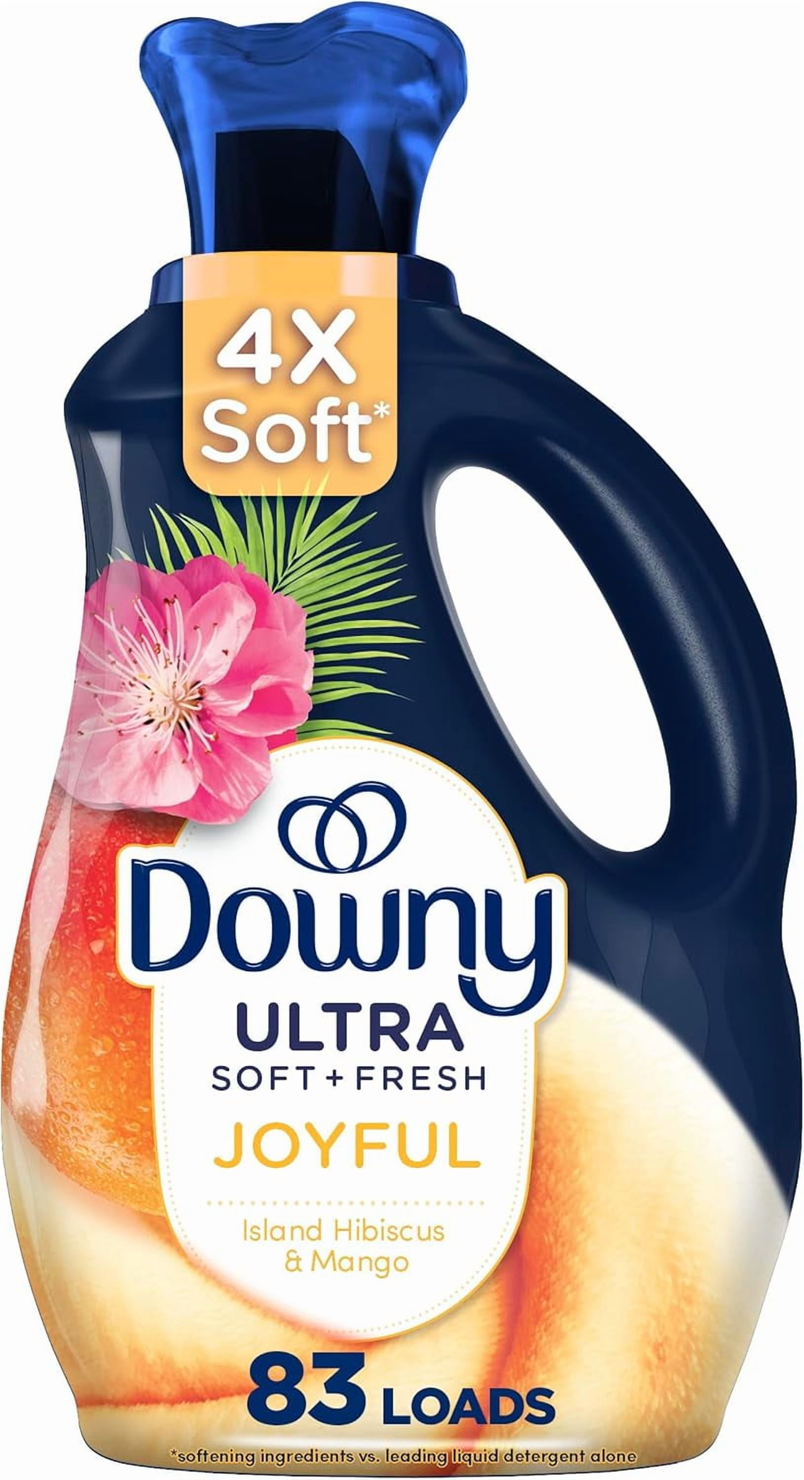 Ultra Soft Plus Fresh Fabric Softener Liquid, Joyful, Island Hibiscus ...