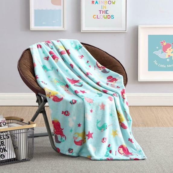 Ultra Soft & Plush Under The Sea Mermaid Princess, Seahorses & Fish ...