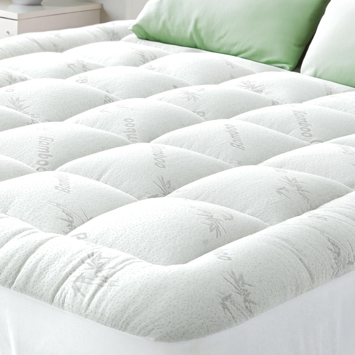 Ultra Soft Queen Size Mattress Topper - Viscose Made from Bamboo Pillow ...