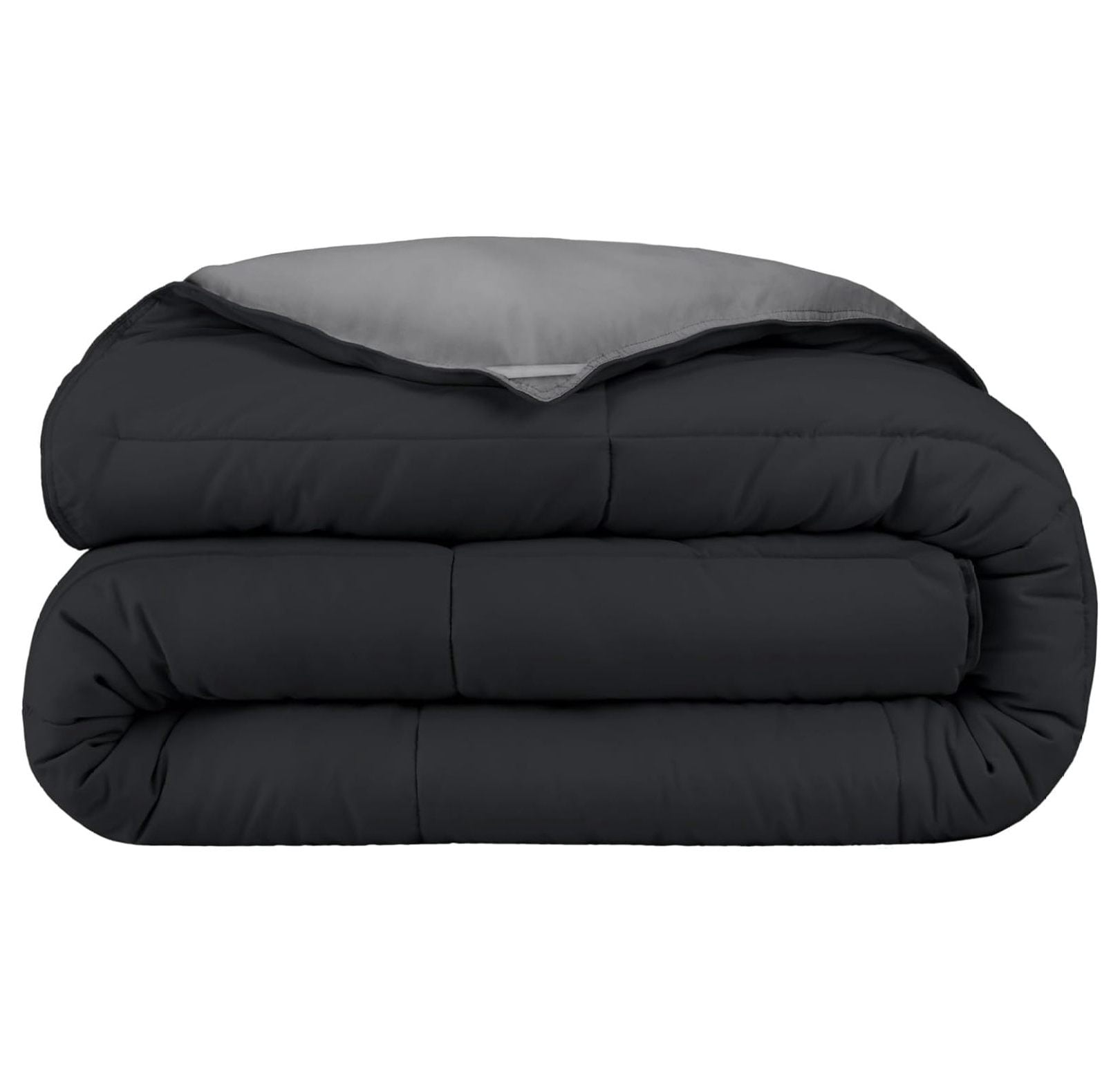 Ultra-Soft Reversible Microfiber Goose Down Alternative Comforter 1 ...