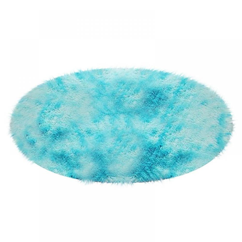 Ultra Soft Round Faux Sheepskin Fur Area Rug Circular Shaggy Rug Round ...