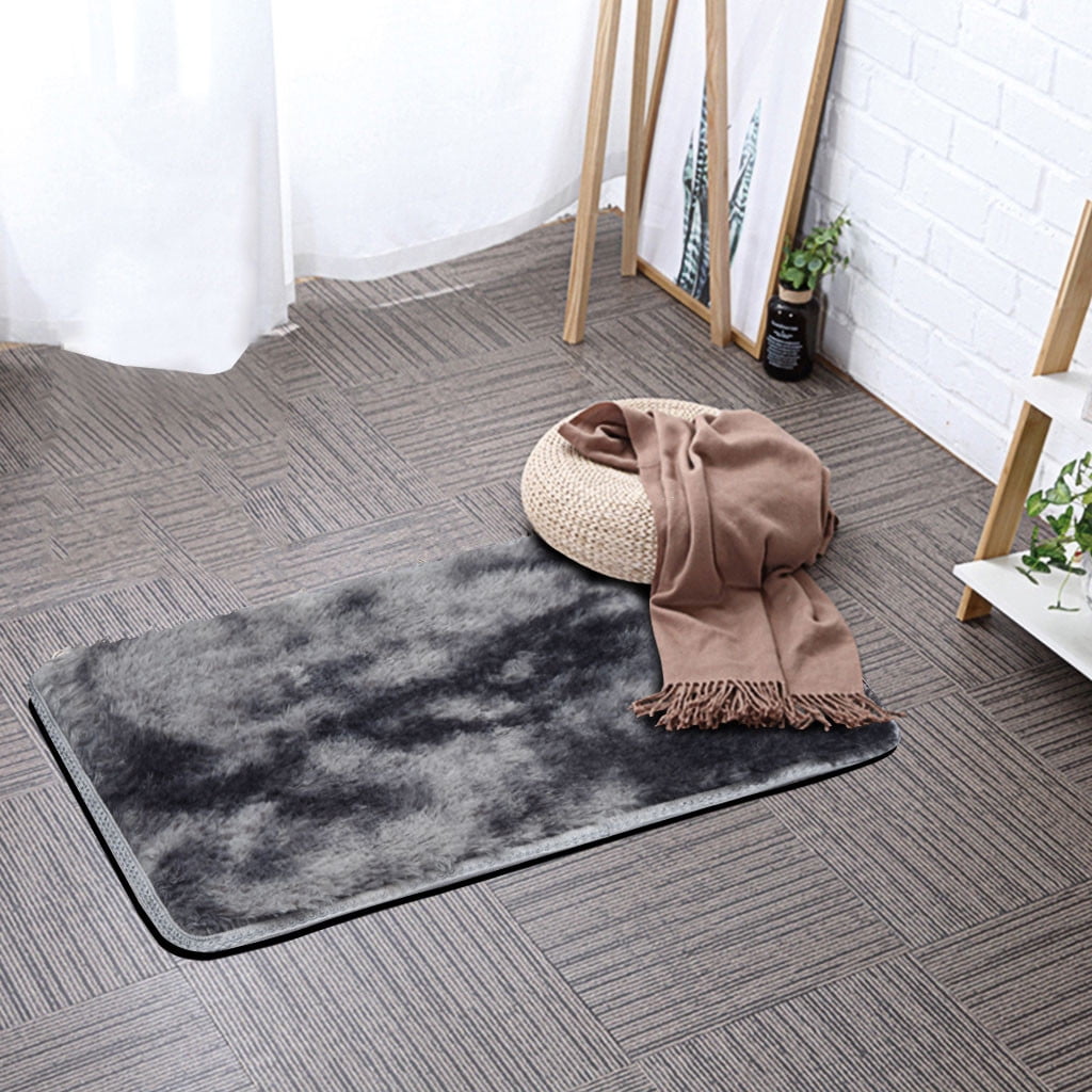 Ultra Soft Rug for Living Room, 50x80 cm Grey Fluffy Shag Area Rug for ...