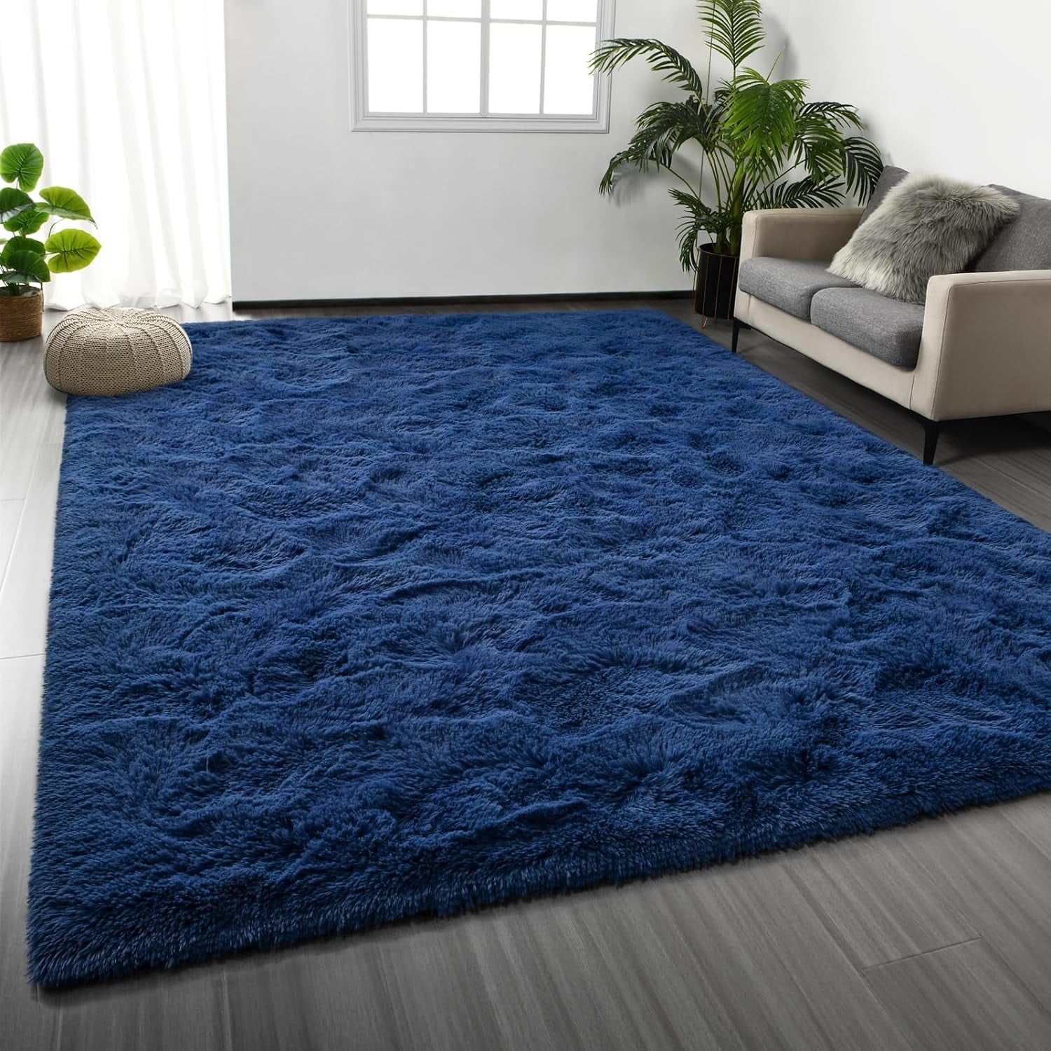 Ultra Soft Rug for Living Room, 6X9 Fluffy Area Rug for Bedroom, Modern ...