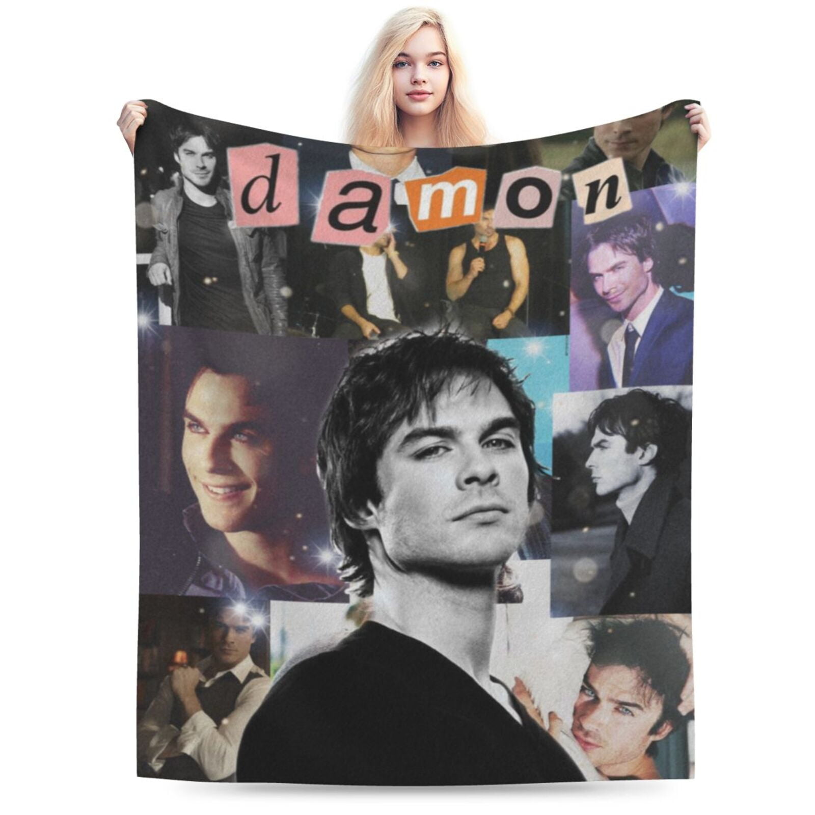 Ultra Soft Throw Plush, Damon Salvatore Ian Somerhalder Bedding Fleece ...