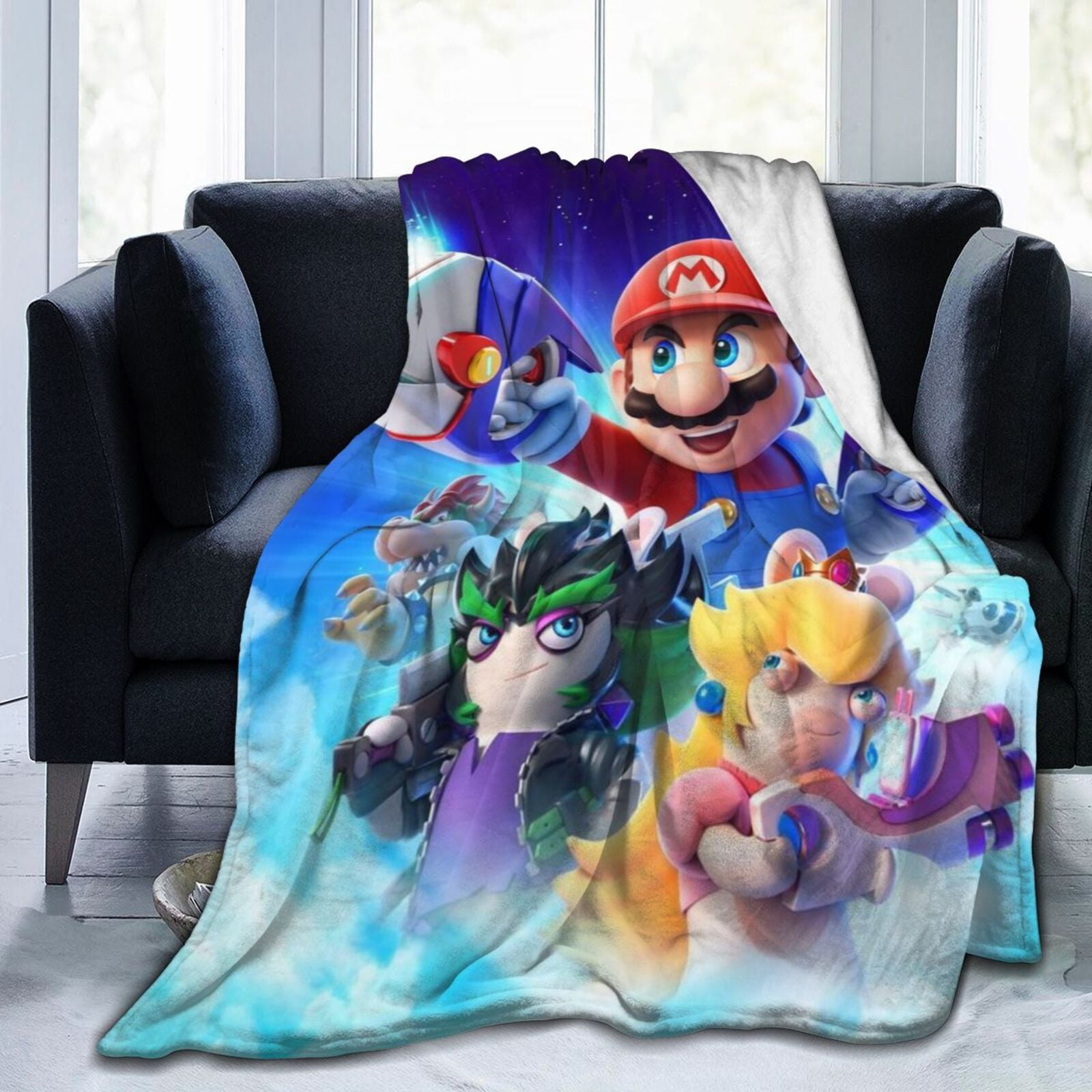 Ultra Soft Throw Plush, Super Mario Bedding Fleece Blanket for Sofa Bed ...