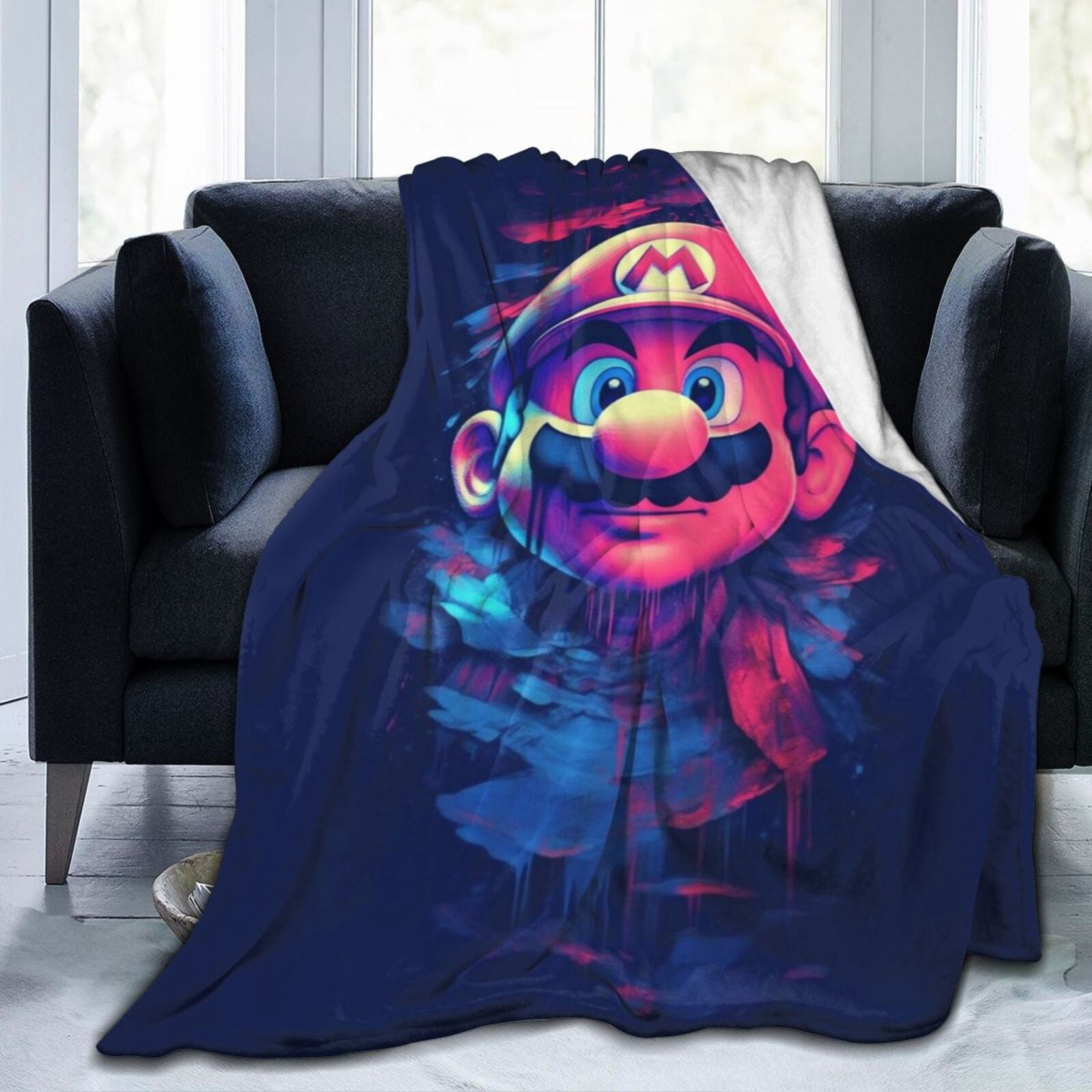 Ultra Soft Throw Plush, Super Mario Bedding Fleece Blanket for Sofa Bed ...
