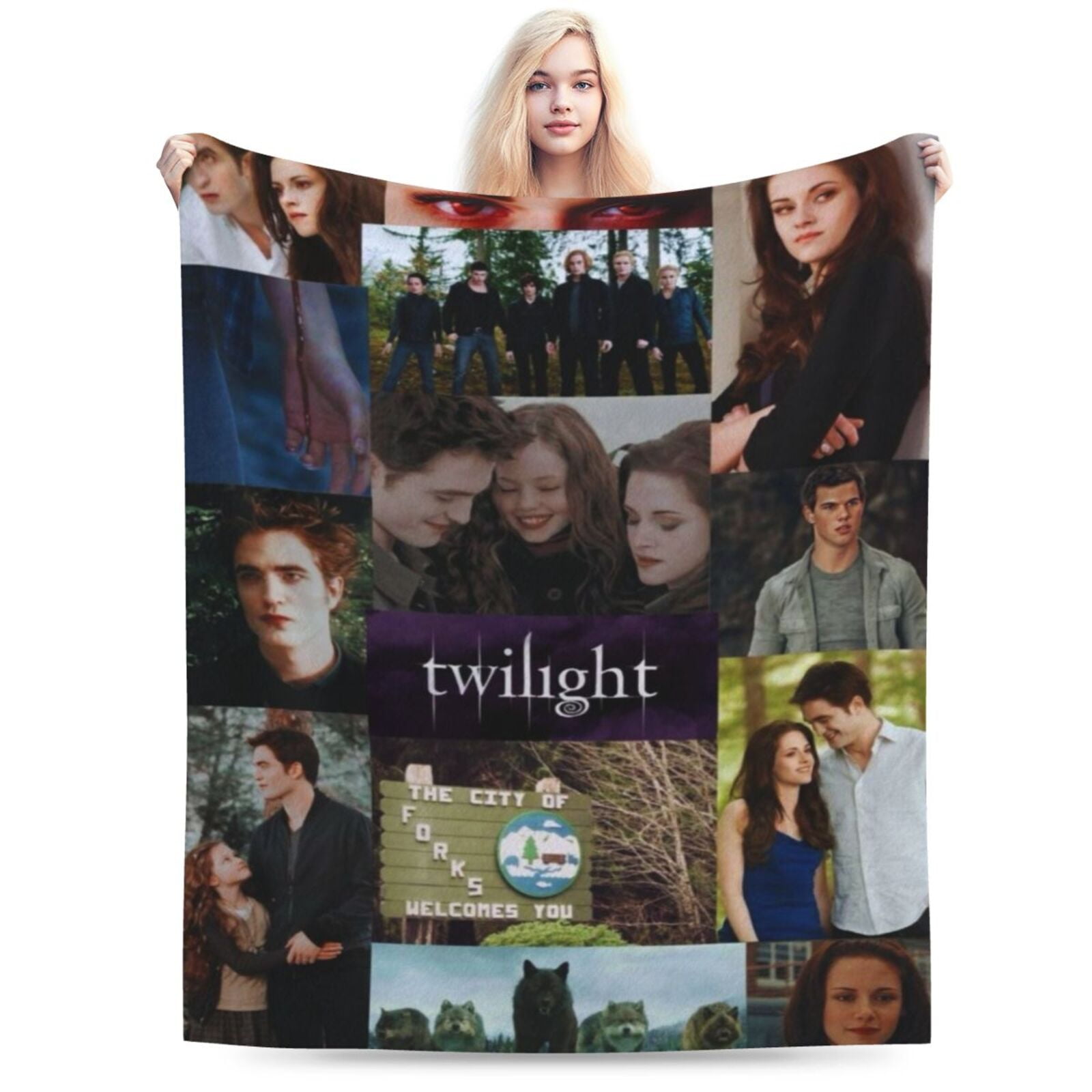 Ultra Soft Throw Plush, Twilight Saga Bedding Fleece Blanket for Sofa Bed Travel 40"x30 ...