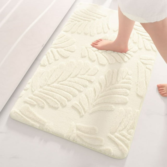 Ultra Soft Velvet Rugs - Bathroom Floor Mat, Water Absorbent Bath Mat ...