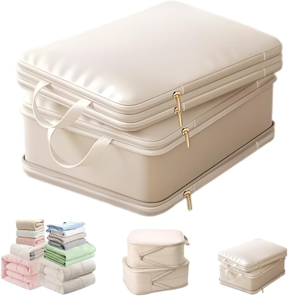 Ultra Space Saving Self Compression Organizer, 2025 New 2-Layer ...