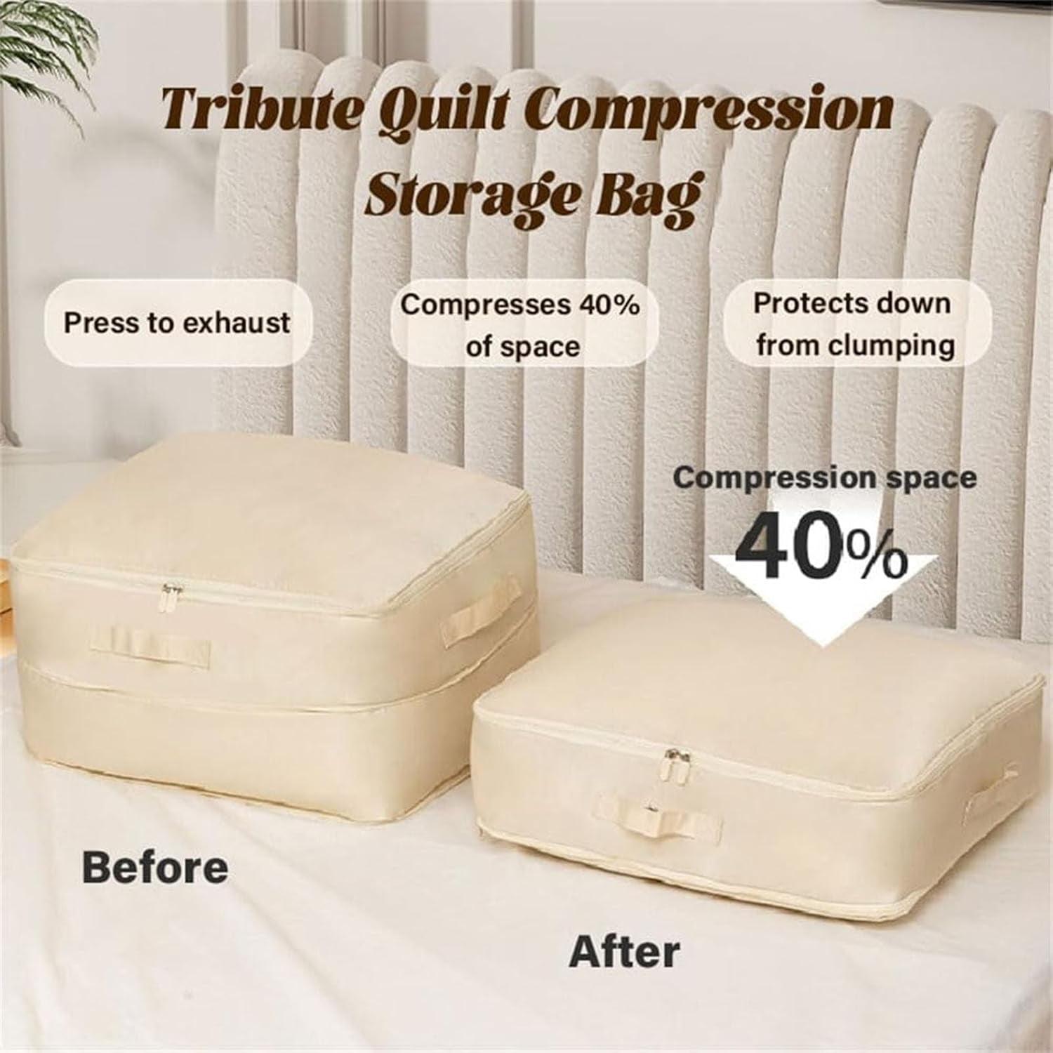 Ultra Space Saving Self Compression Organizer Bags - Waterproof ...