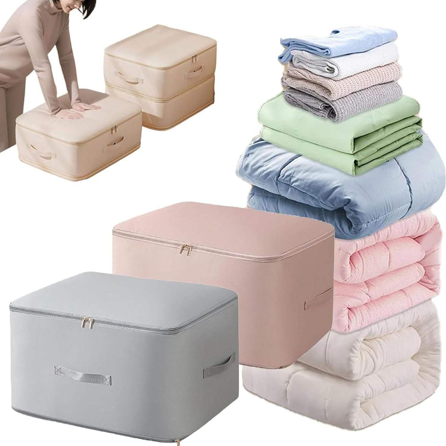 Ultra Space Saving Self Compression Organizer, Cavabrien Comforter ...