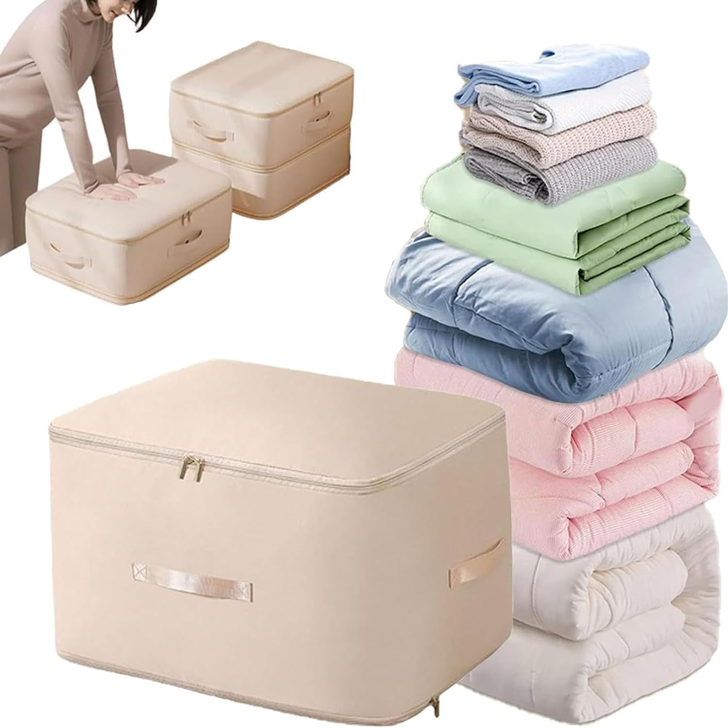Ultra Space Saving Self Compression Organizer, Cavabrien Comforter ...