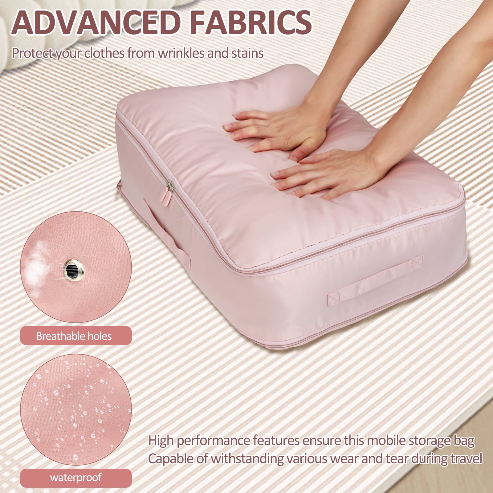 Ultra Space Saving Self Compression Organizer Heavy Duty Moving Bags ...