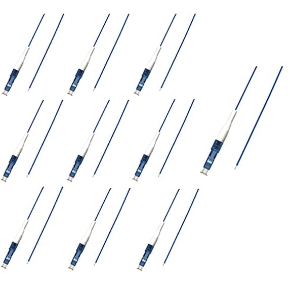 Ultra Spec Cables 10 Pack LC Singlemode 9/125 Simplex Pigtail Fiber ...