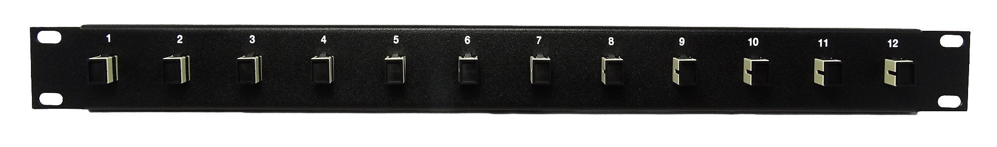 Ultra Spec Cables 12 Port SC Fiber Patch Panel Multimode (Loaded 1u) 19 ...