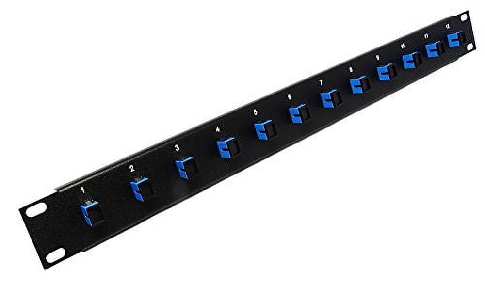 Ultra Spec Cables 12 Port SC Fiber Patch Panel Singlemode (Blue ...