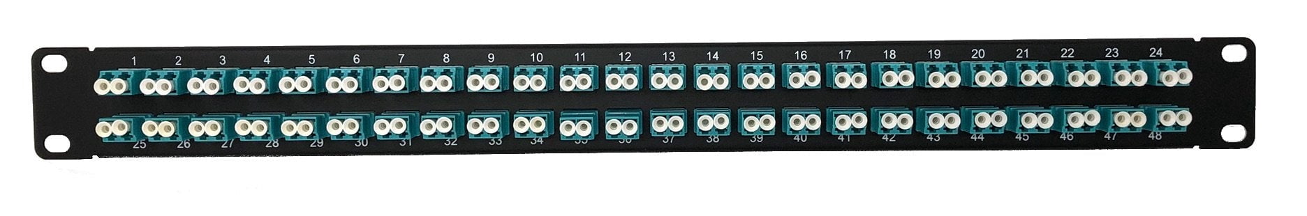 Ultra Spec Cables 1U 48port High Density Patch Panel, Loaded with LC ...