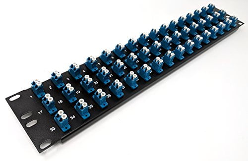 Ultra Spec Cables 48 Port LC Fiber Patch Panel Singlemode (Blue ...