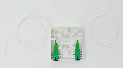 Ultra Spec Cables FTTH 2 Port SC-APC Fiber Mini Termination Box Kit ...