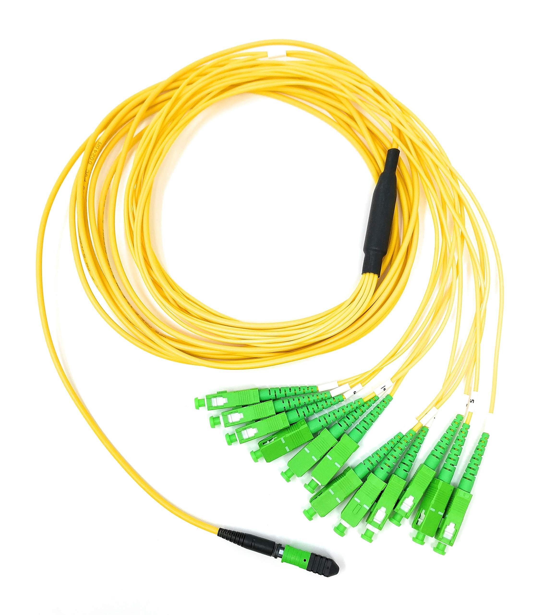 Ultra Spec Cables Singlemode MPO Female APC to 12 x SC-APC Simplex ...
